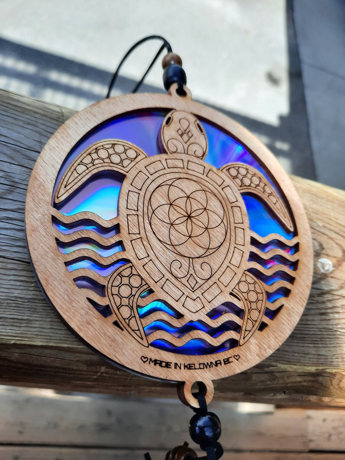 Turtle Suncatcher Repurposing Dvds Laser Cut File SVG - Etsy Canada