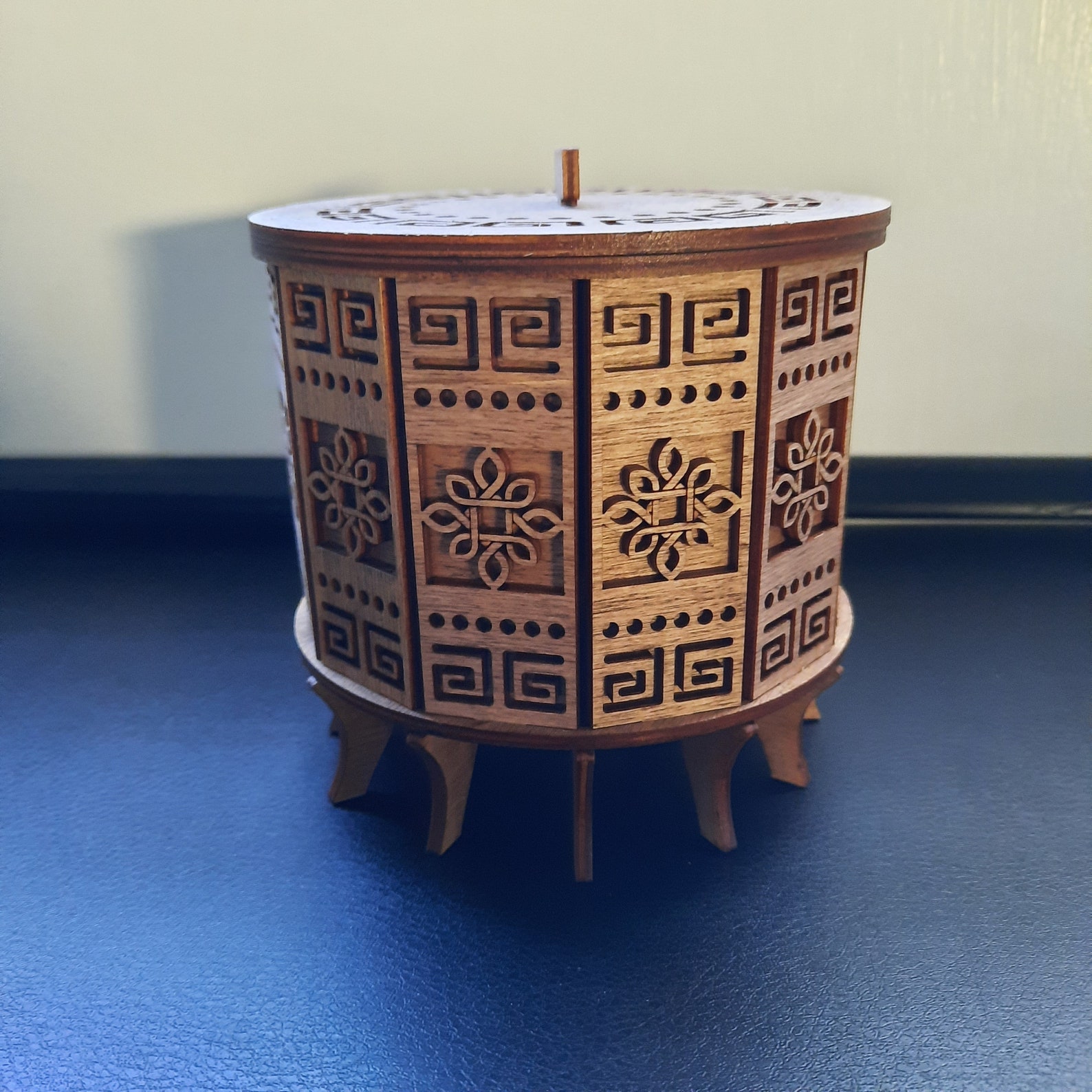 Round Box Laser File With Tea Candle Lid Laser Cut SVG - Etsy Canada