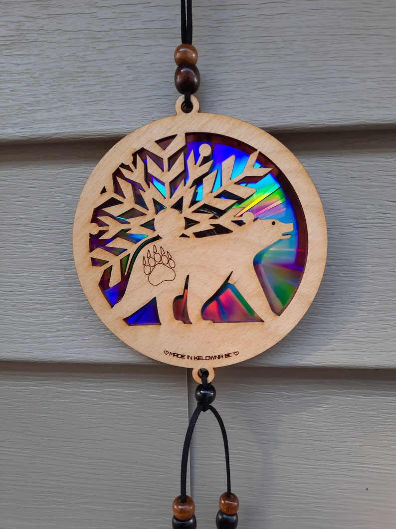 Polar Bear Suncatcher Repurposing Dvds SVG Instant Digital - Etsy