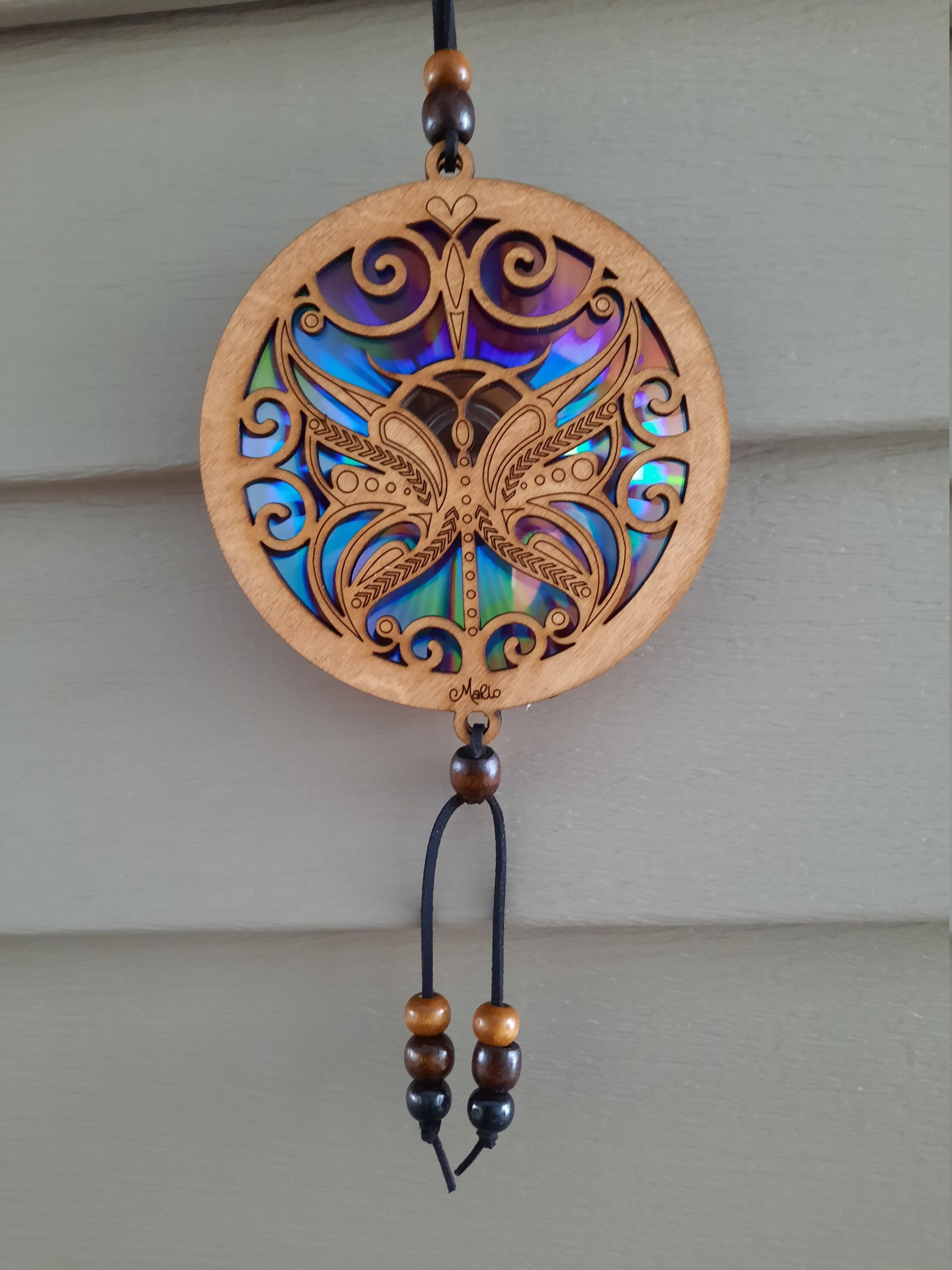 Butterfly Suncatcher Laser Cut Wood With Repurposed Dvds - Etsy