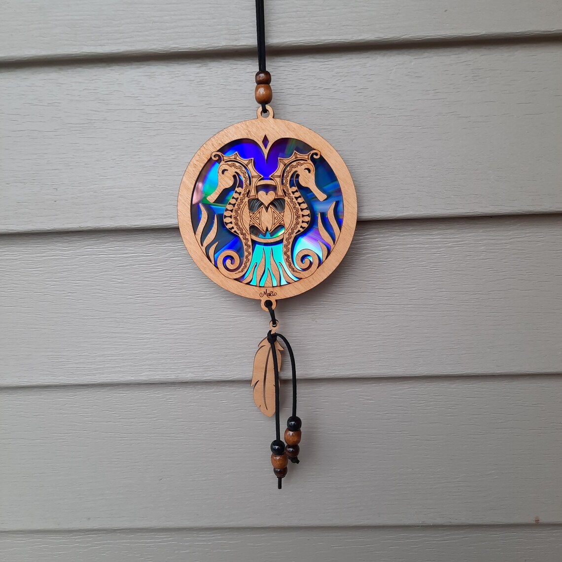 Seahorses Suncatcher Repurposing Dvds SVGDFX PDF Instant - Etsy