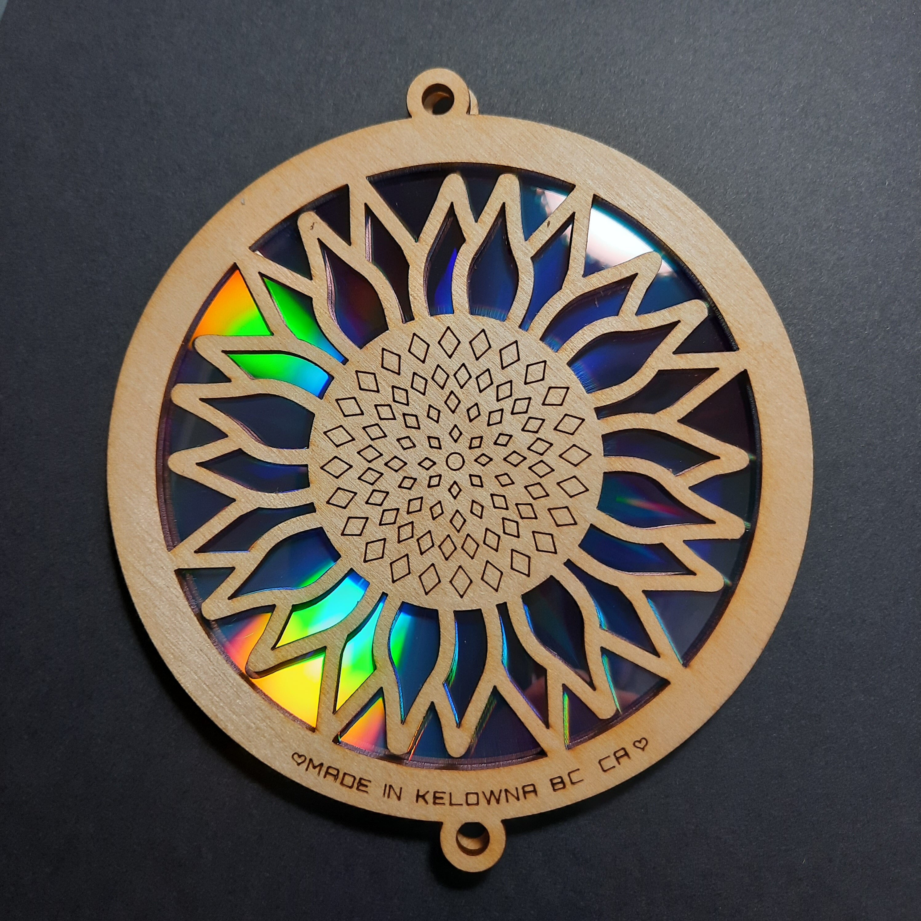 Sunflower Suncatcher Repurposing Dvds SVGDFX PDF Instant - Etsy Canada