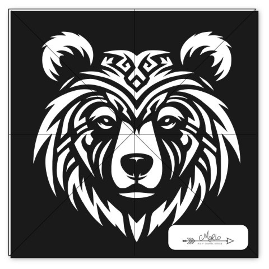 Bear Face SVG Instant Download, PDF, PNG, Digital Download - Etsy