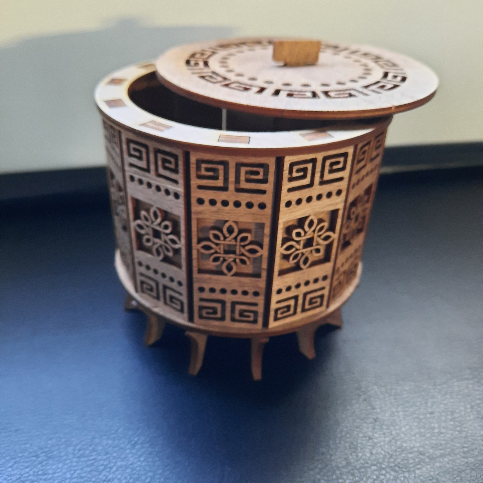 Round Box Laser File With Tea Candle Lid Laser Cut SVG - Etsy Canada