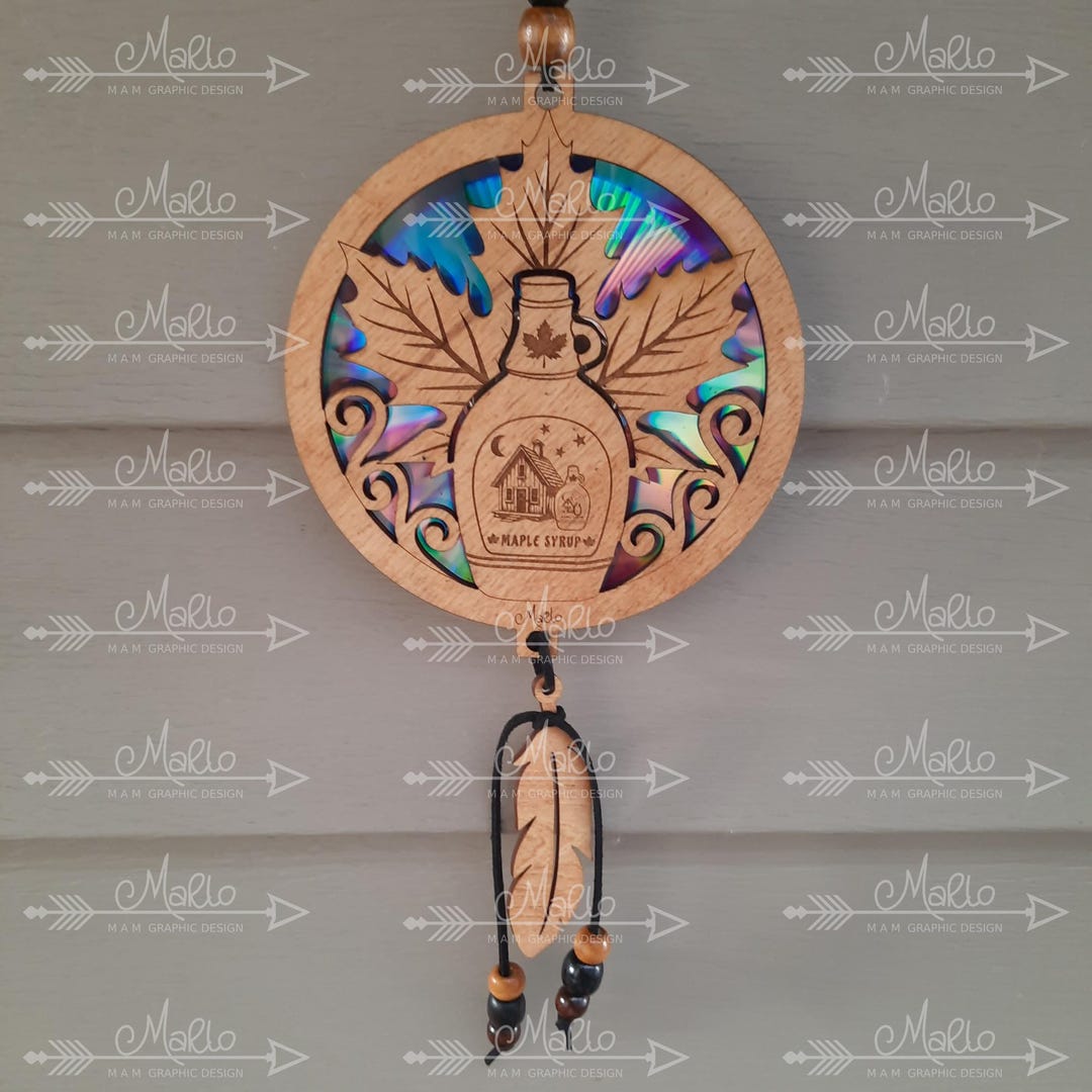 Maple Syrup Suncatcher Laser Cut File | DVD Repurpose (svg, Pdf, Eps ...