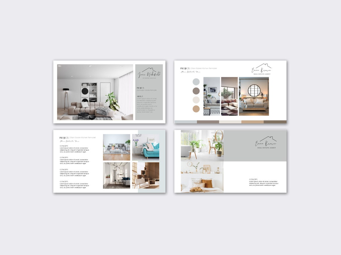 Interior Design Client Presentation Template Virtual Design Board E ...