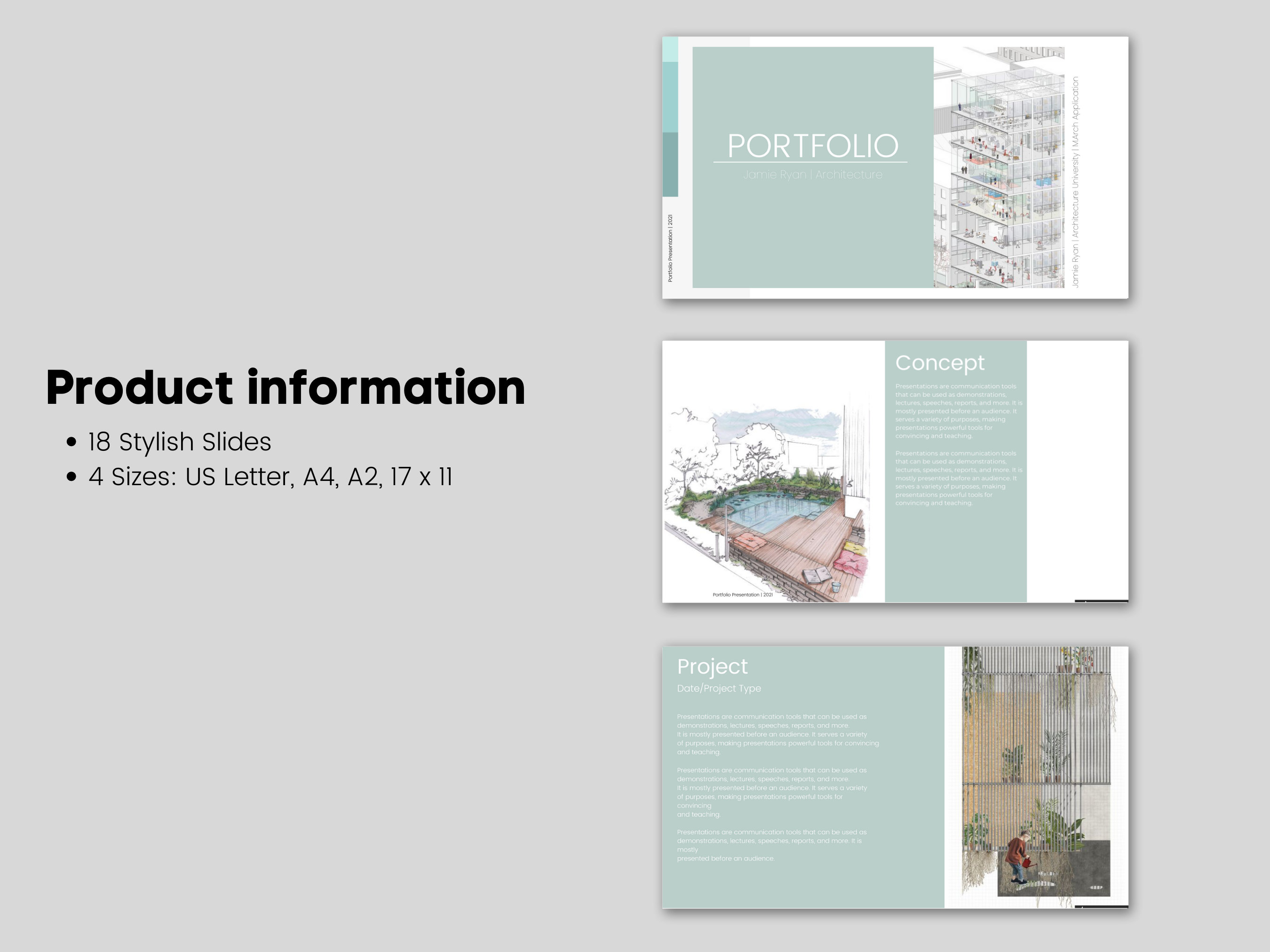 Architecture Portfolio Adobe Indesign And Illustrator Presentation Template Ebook Design