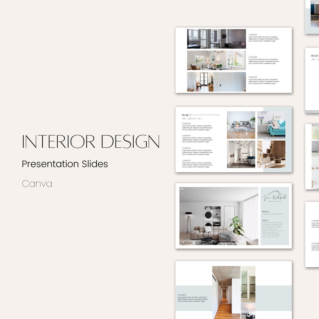 Interior Design Presentation Template: Canva Moodboard Ebook (digital ...