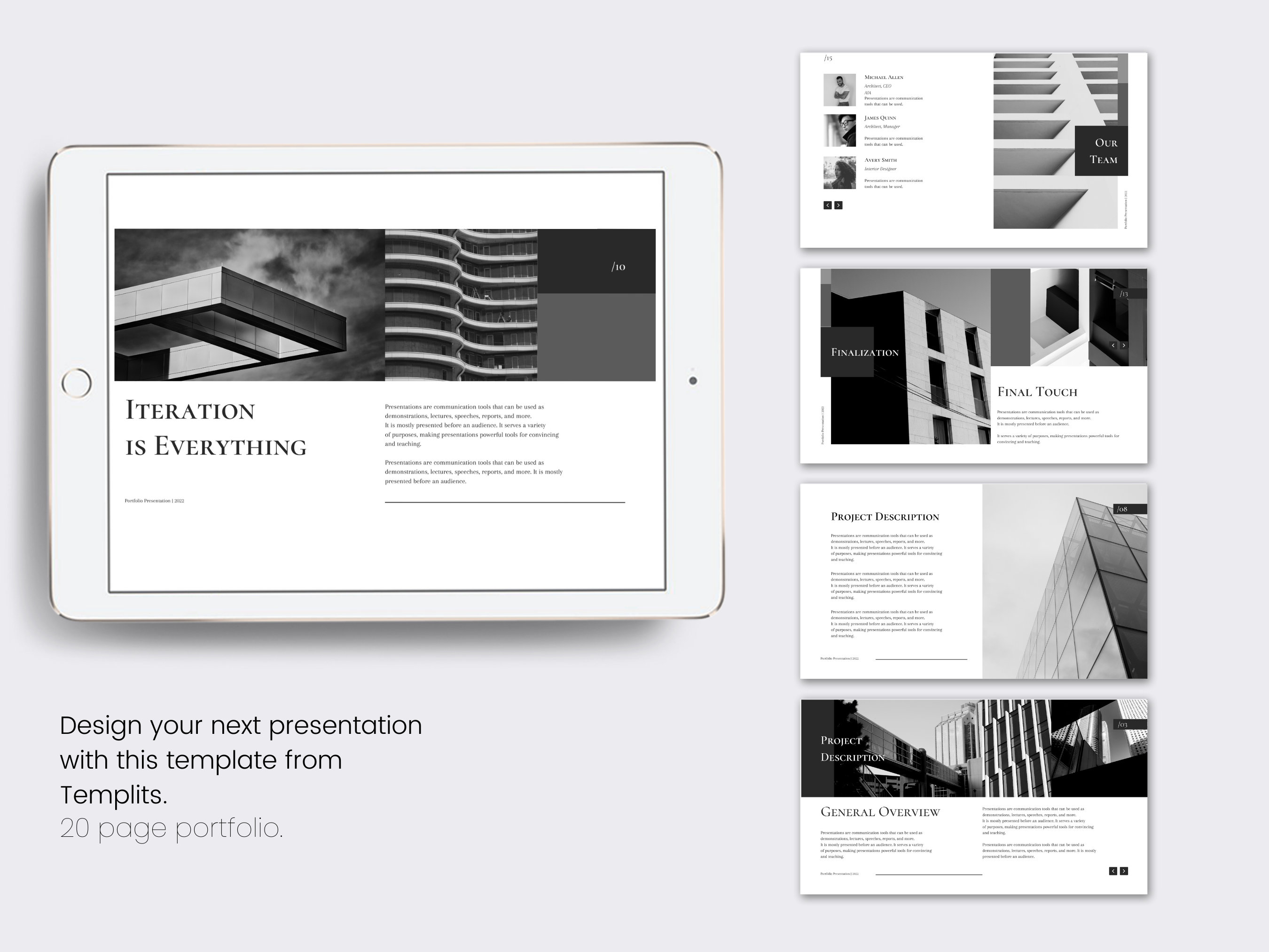 Architecture Google Slides Presentation Template Design - Etsy