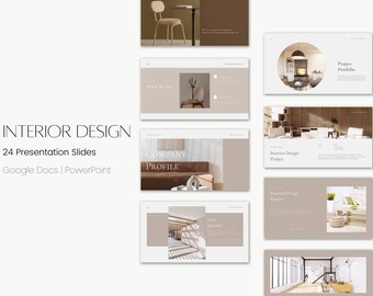 Interior Design Google Slides Presentation Template | Etsy