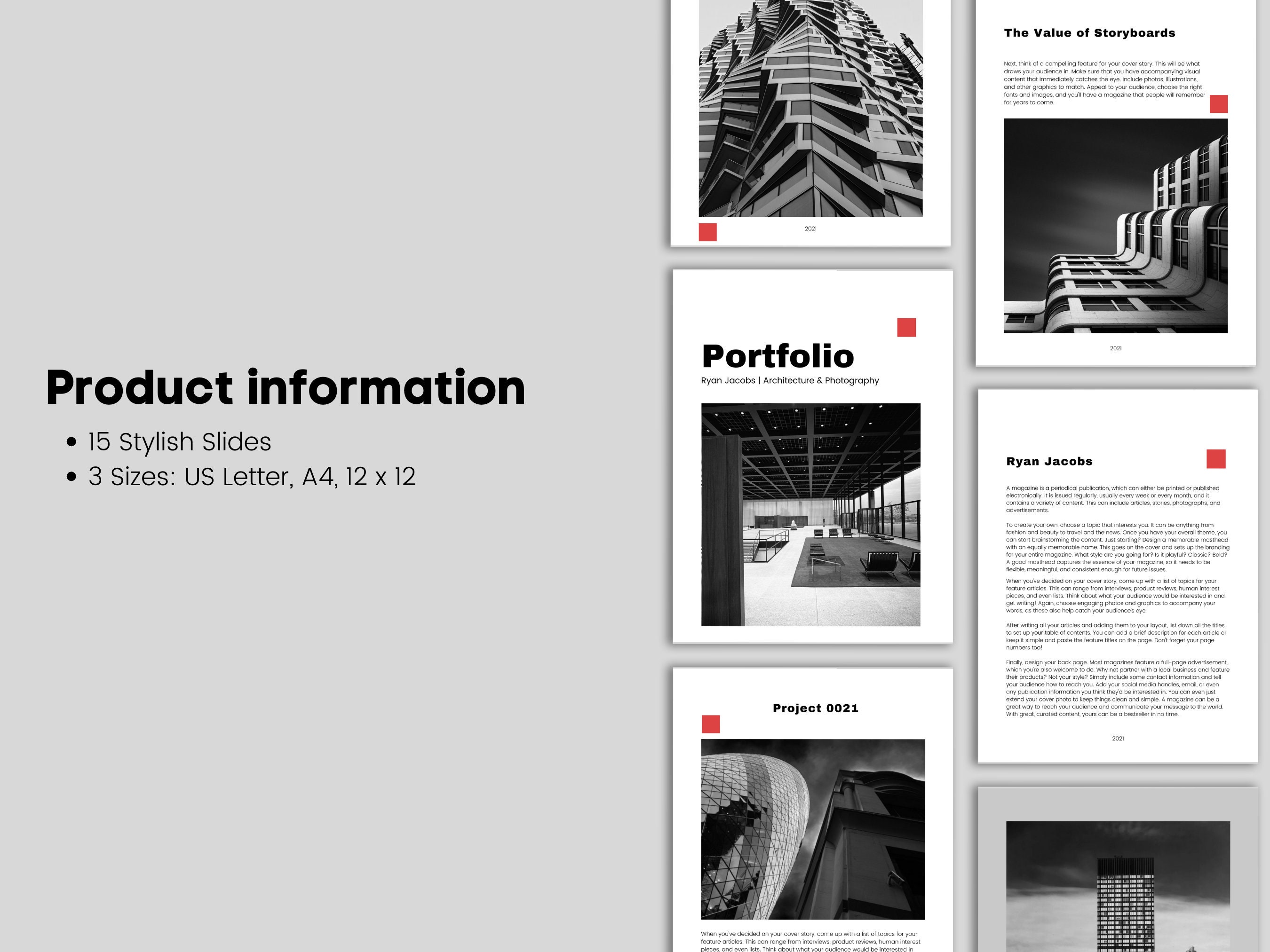 Architecture Portfolio Google Slides Presentation Template Powerpoint ...