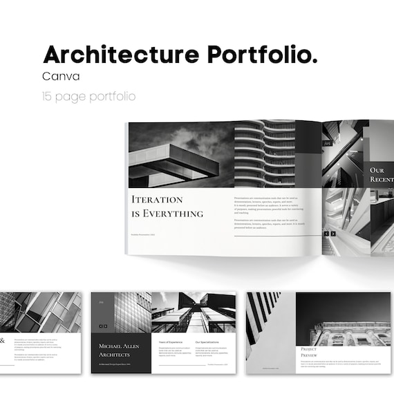 Architectural Portfolio Cover Page Samples