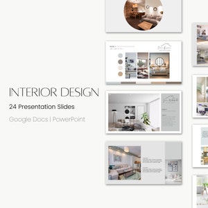 Interior Design Google Slides Presentation Template Powerpoint E-book ...