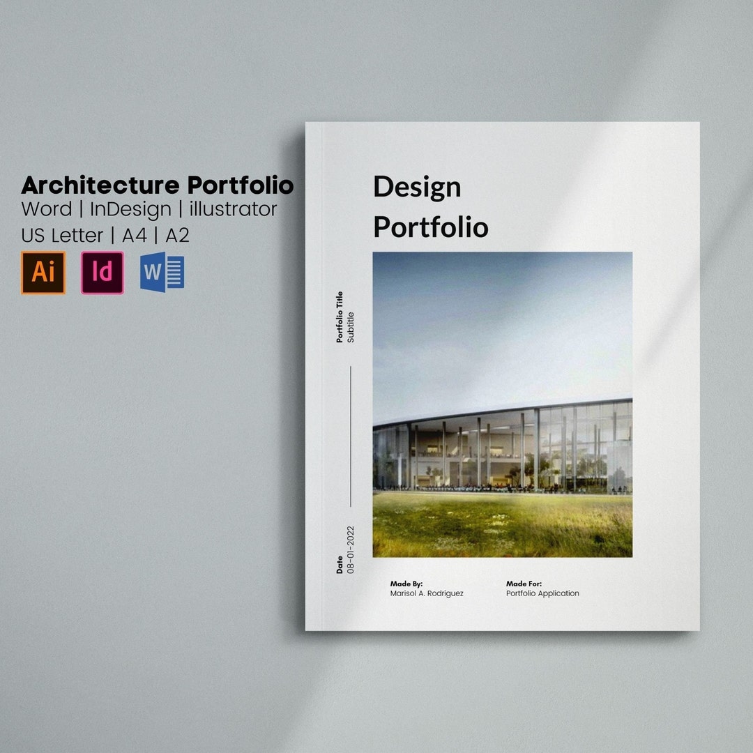 Architectural Portfolio Cover Page Design