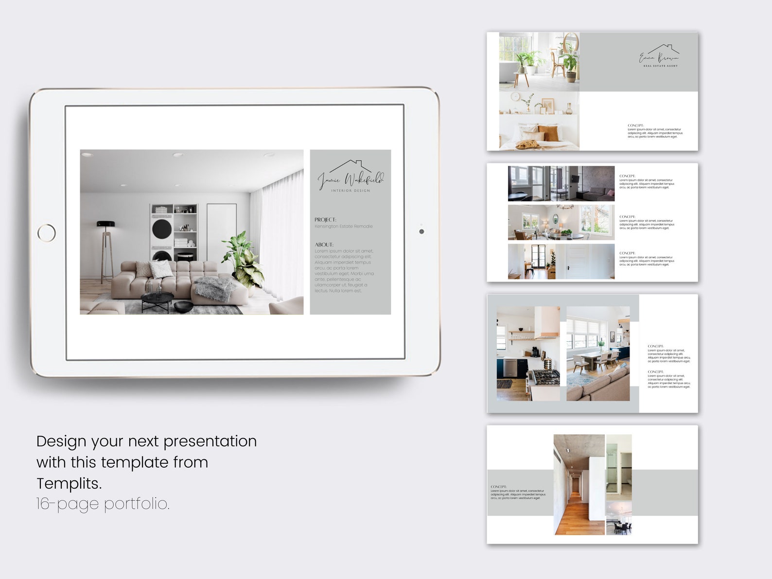 Interior Design Client Presentation Template | Virtual Design Board | E ...