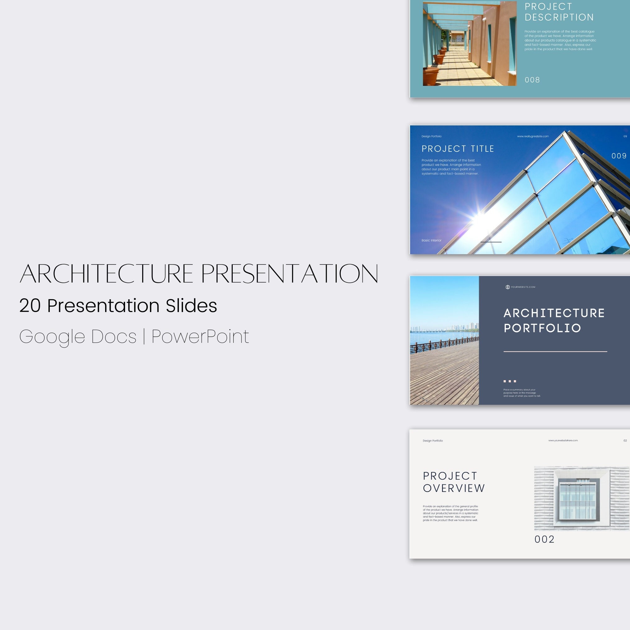 Architecture Presentation Layout Template
