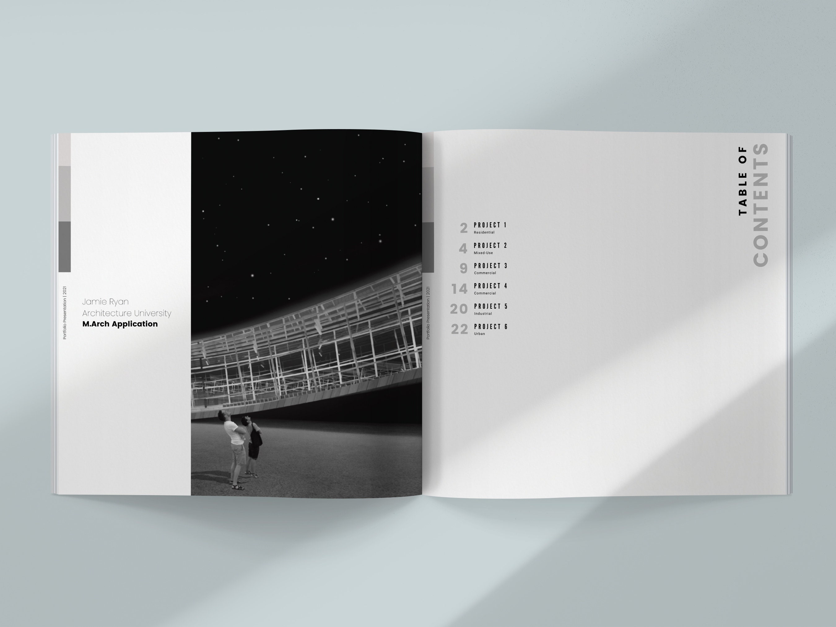 Architecture Portfolio Table Of Contents