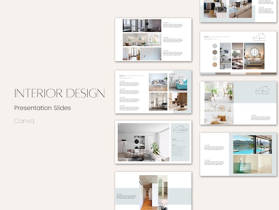 Interior Design Presentation Template Virtual Design Board - Etsy