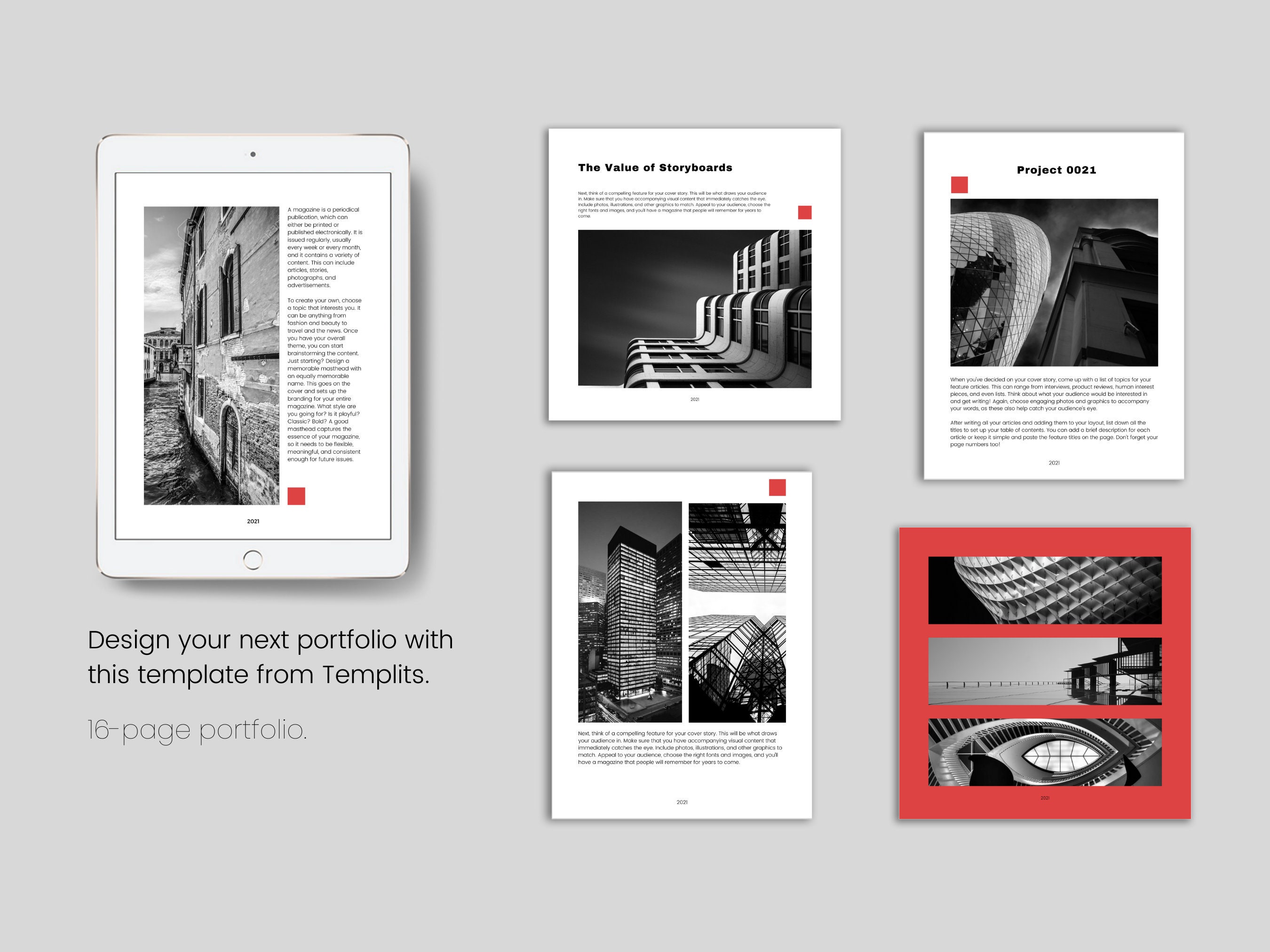 Architecture Portfolio Google Slides Presentation Template | Powerpoint ...