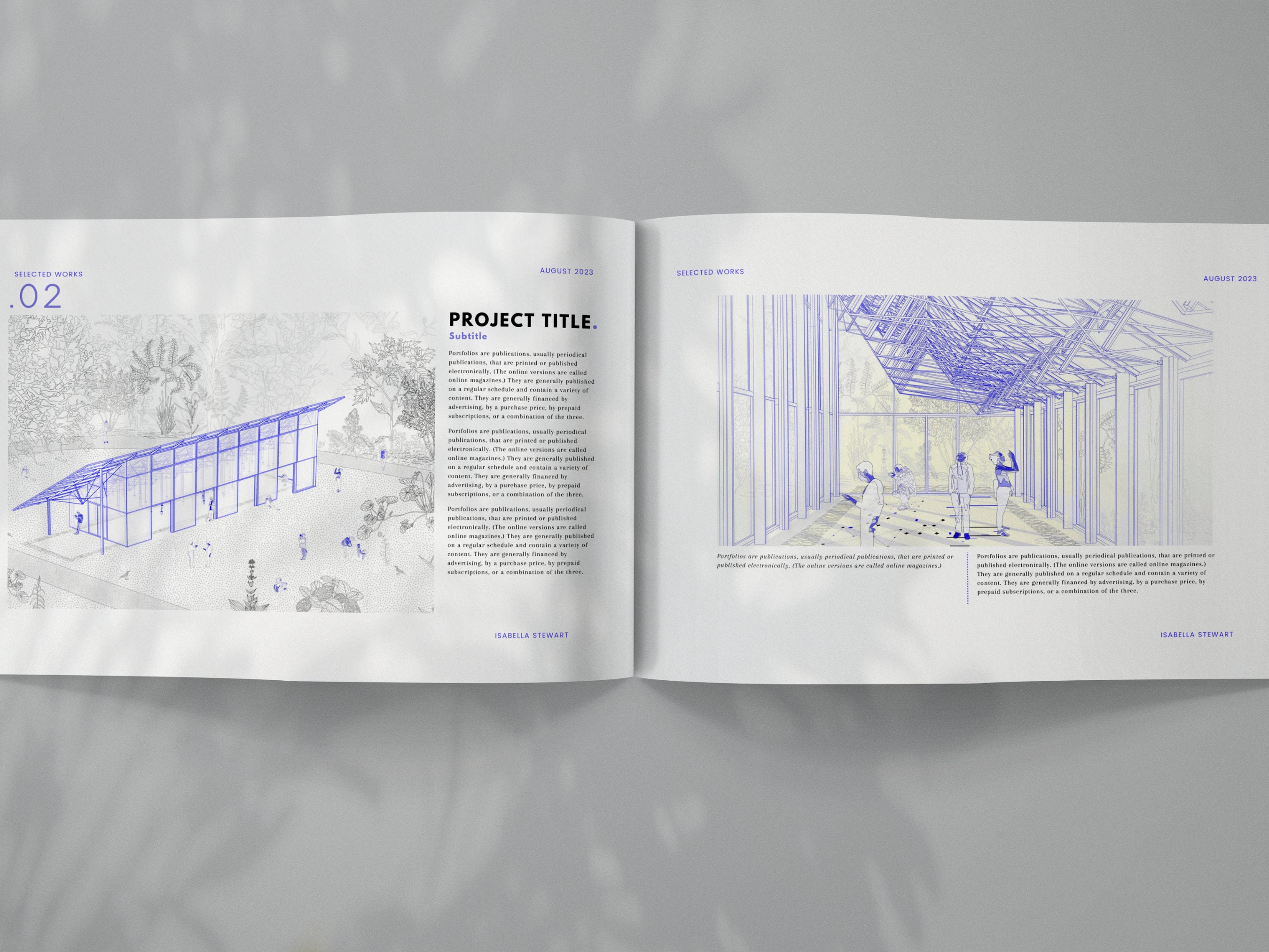 Architecture Portfolio Graduate School M Arch Application Landscape Orientation E Book