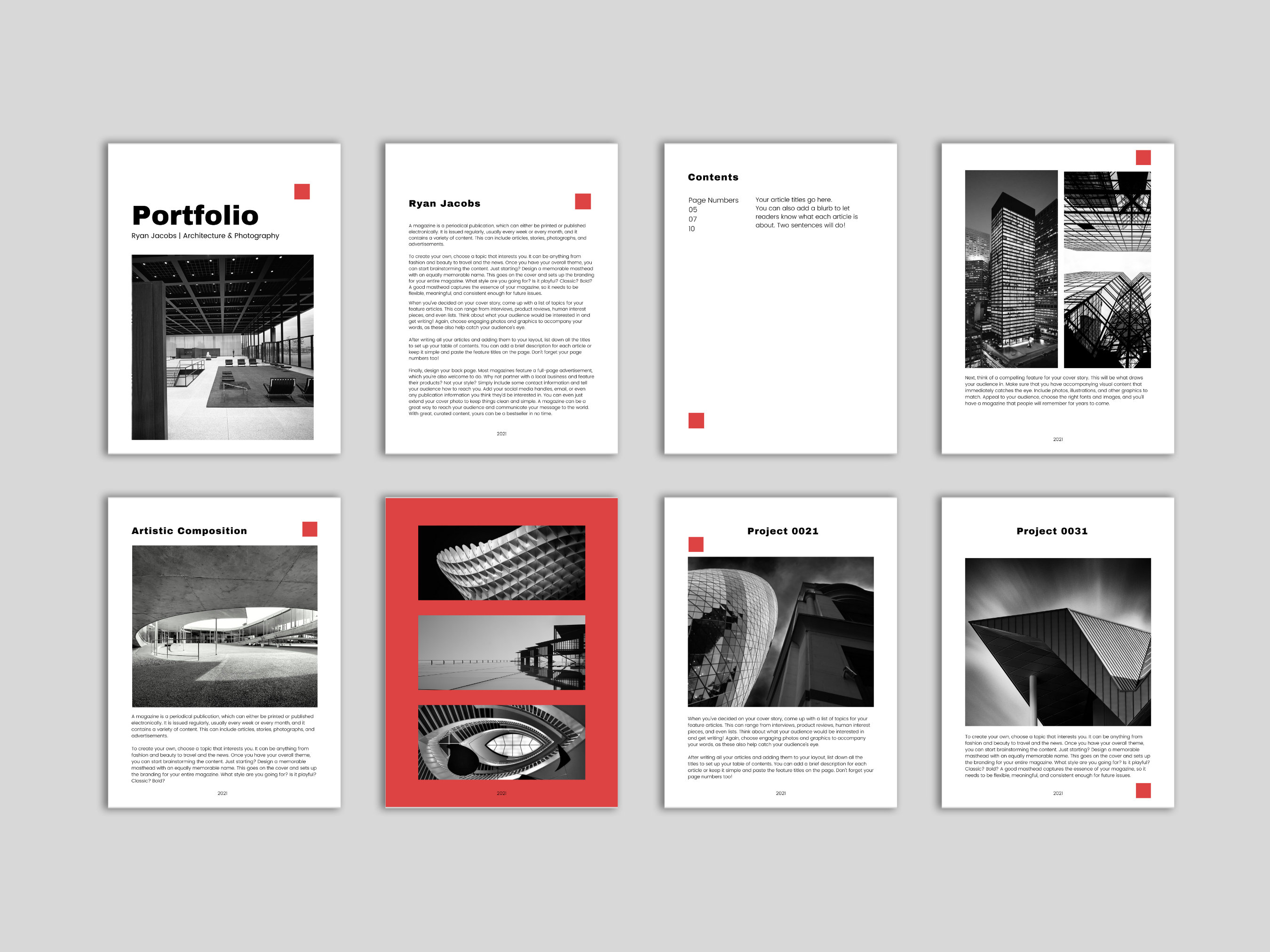 Architecture Portfolio Google Slides Presentation Template | Powerpoint ...