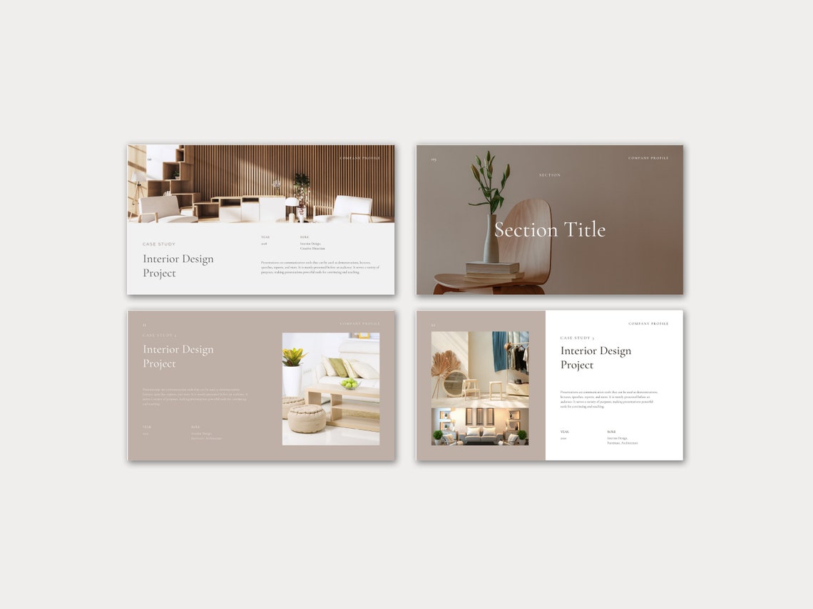 Interior Design Presentation Template | Client Proposal | Project ...