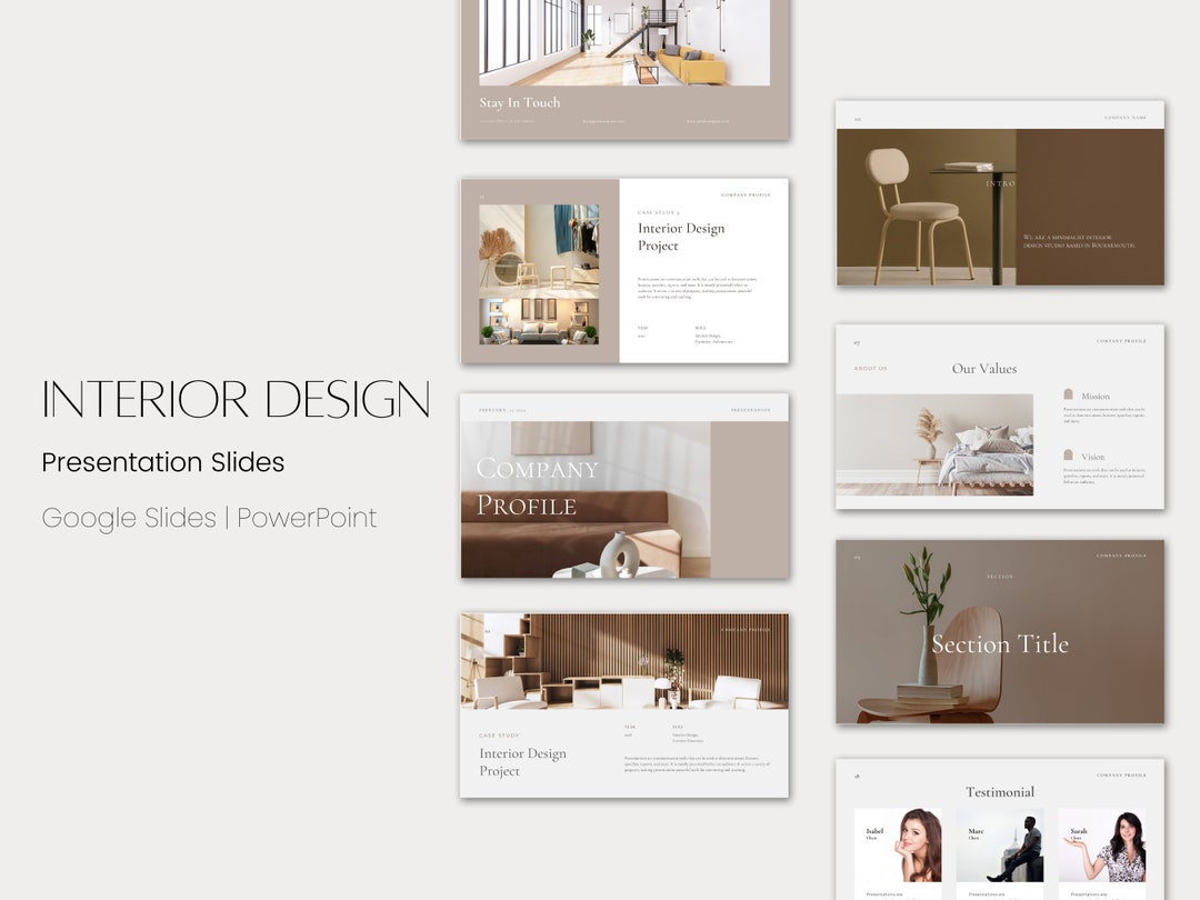 Interior Design Presentation Template Client Proposal - Etsy