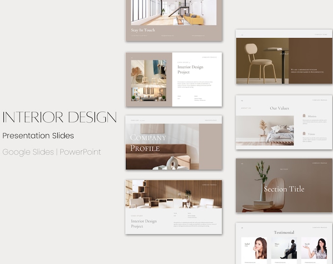 Interior Design Presentation Template Client Proposal | Etsy