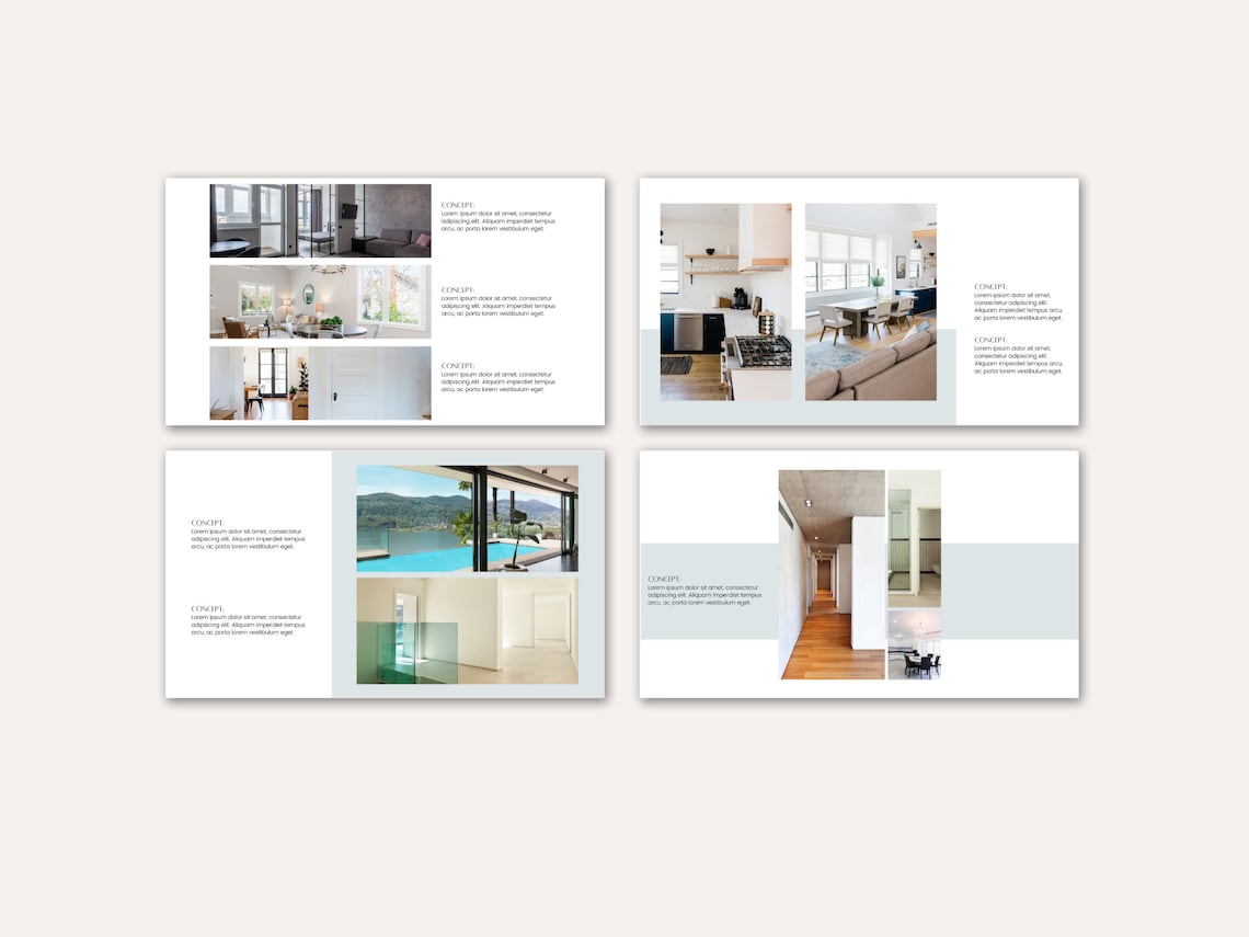 Interior Design Presentation Template | Virtual Design Board | E-book ...