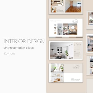 Interior Design Keynote Presentation Template: 24 Slides (digital ...