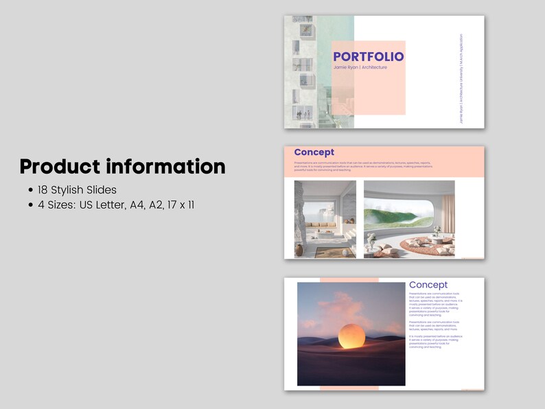 Architecture Portfolio Adobe Indesign & Illustrator Presentation ...