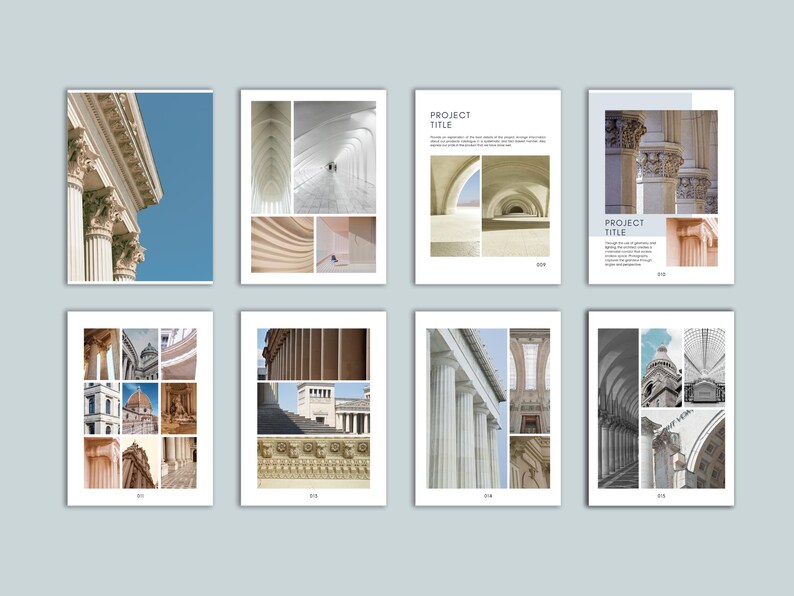 Architecture Design Portfolio Bundle Indesign, Illustrator, Word ...