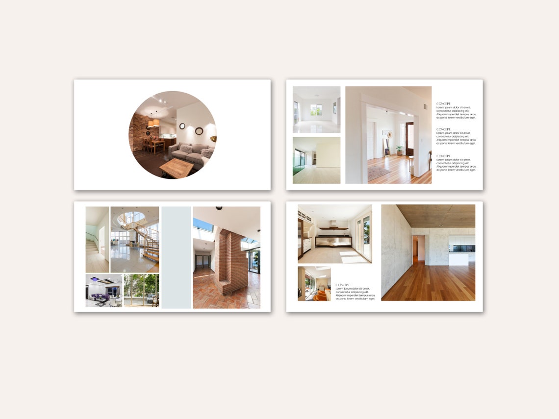 Interior Design Presentation Template | Virtual Design Board | E-book ...