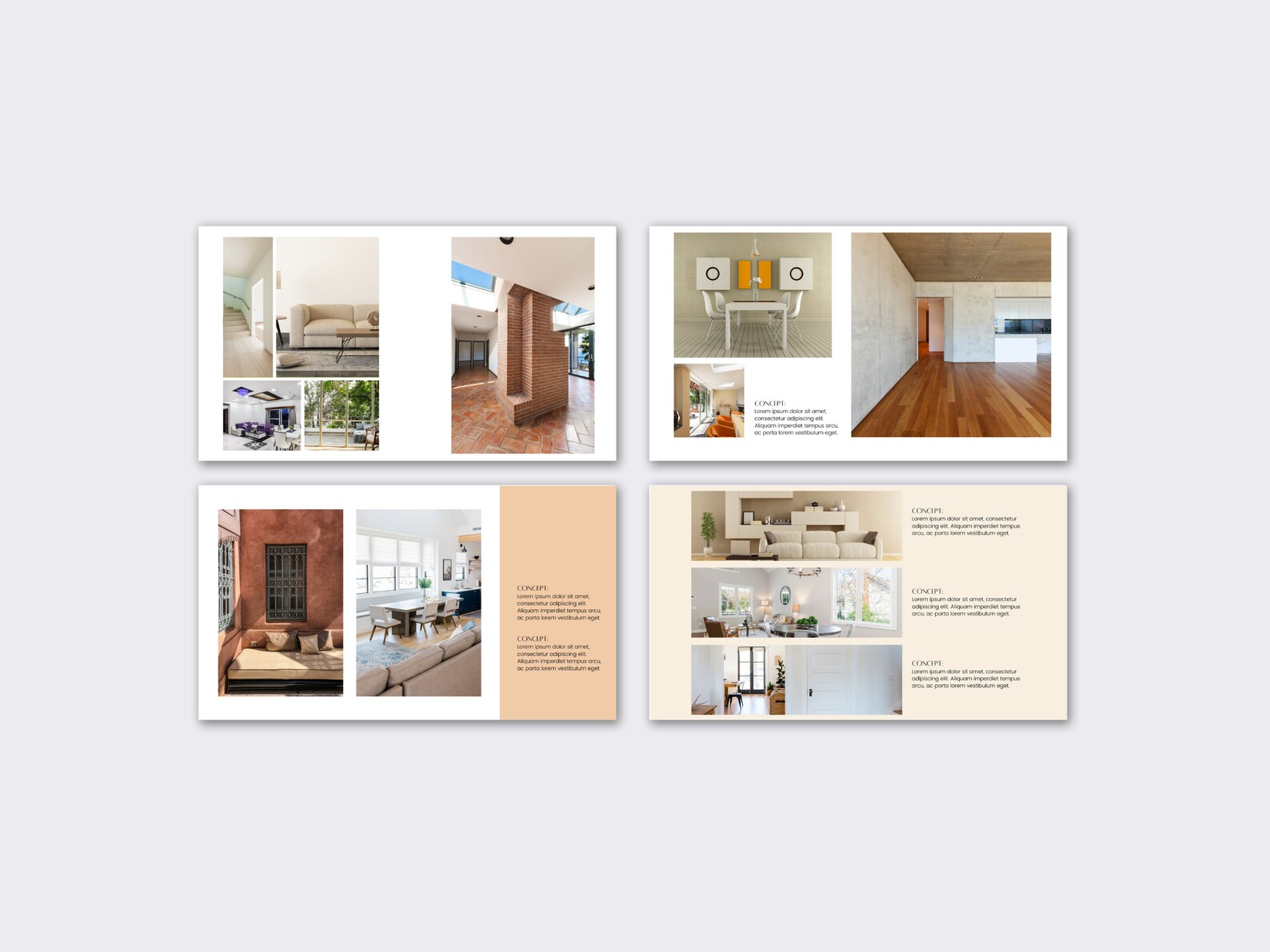 Interior Design Client Presentation Template | Light Orange | Design ...