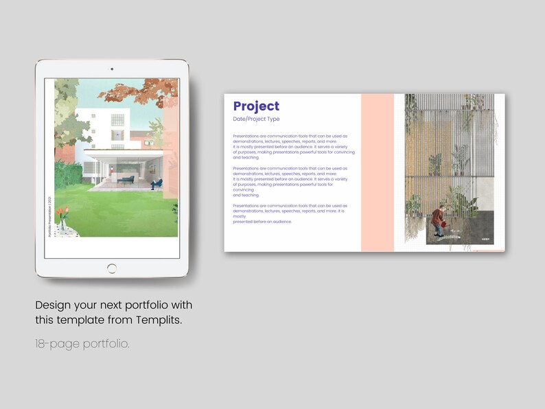 Architecture Portfolio Adobe Indesign & Illustrator Presentation ...