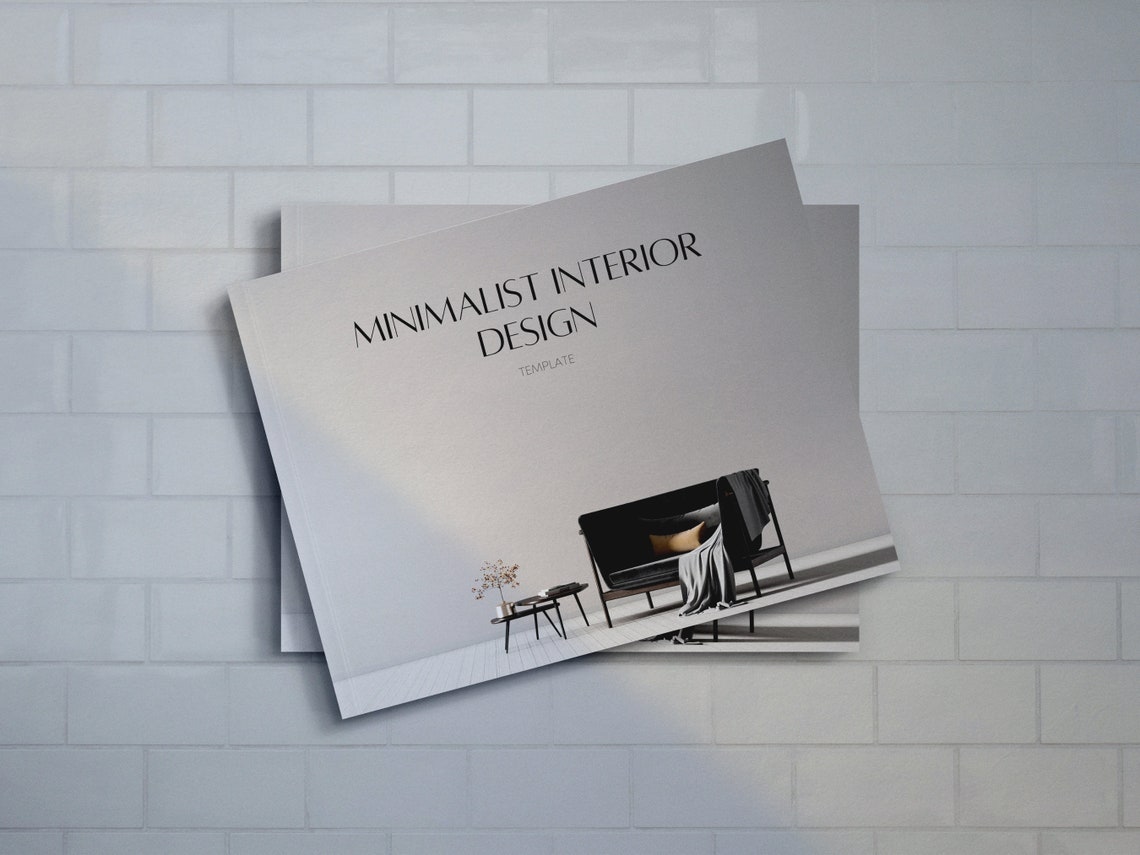 Interior Design Portfolio Presentation Template | Adobe Indesign & MS ...