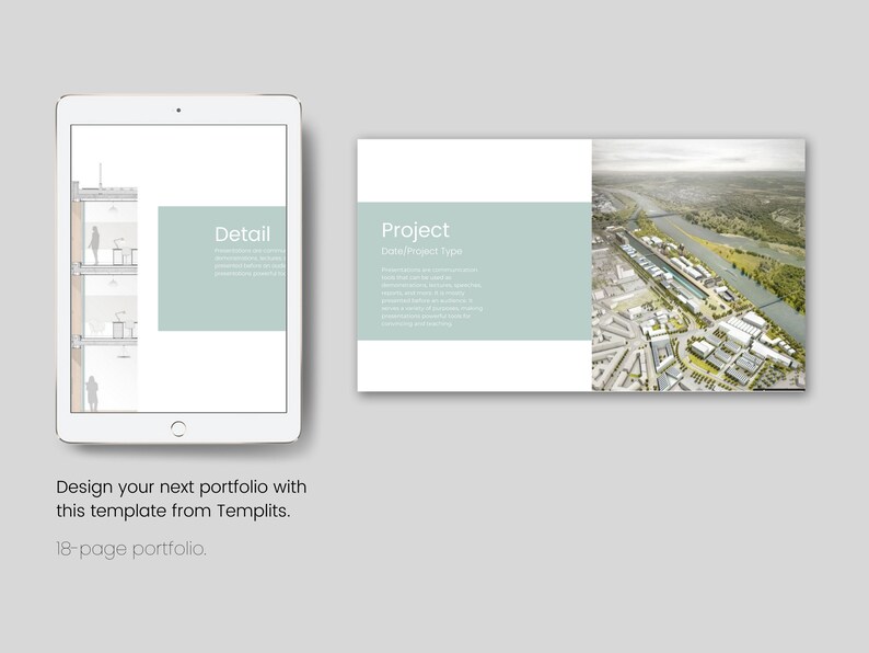 Architecture Portfolio Adobe Indesign And Illustrator Presentation Template Ebook Design 