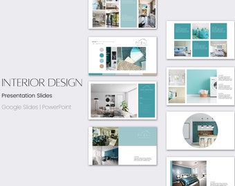 Interior Design Google Slides Presentation Template | Etsy