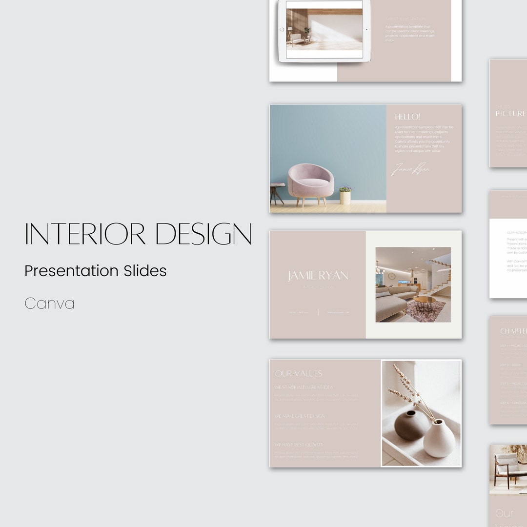 Interior Design Client Presentation Template Canva Ebook Template ...