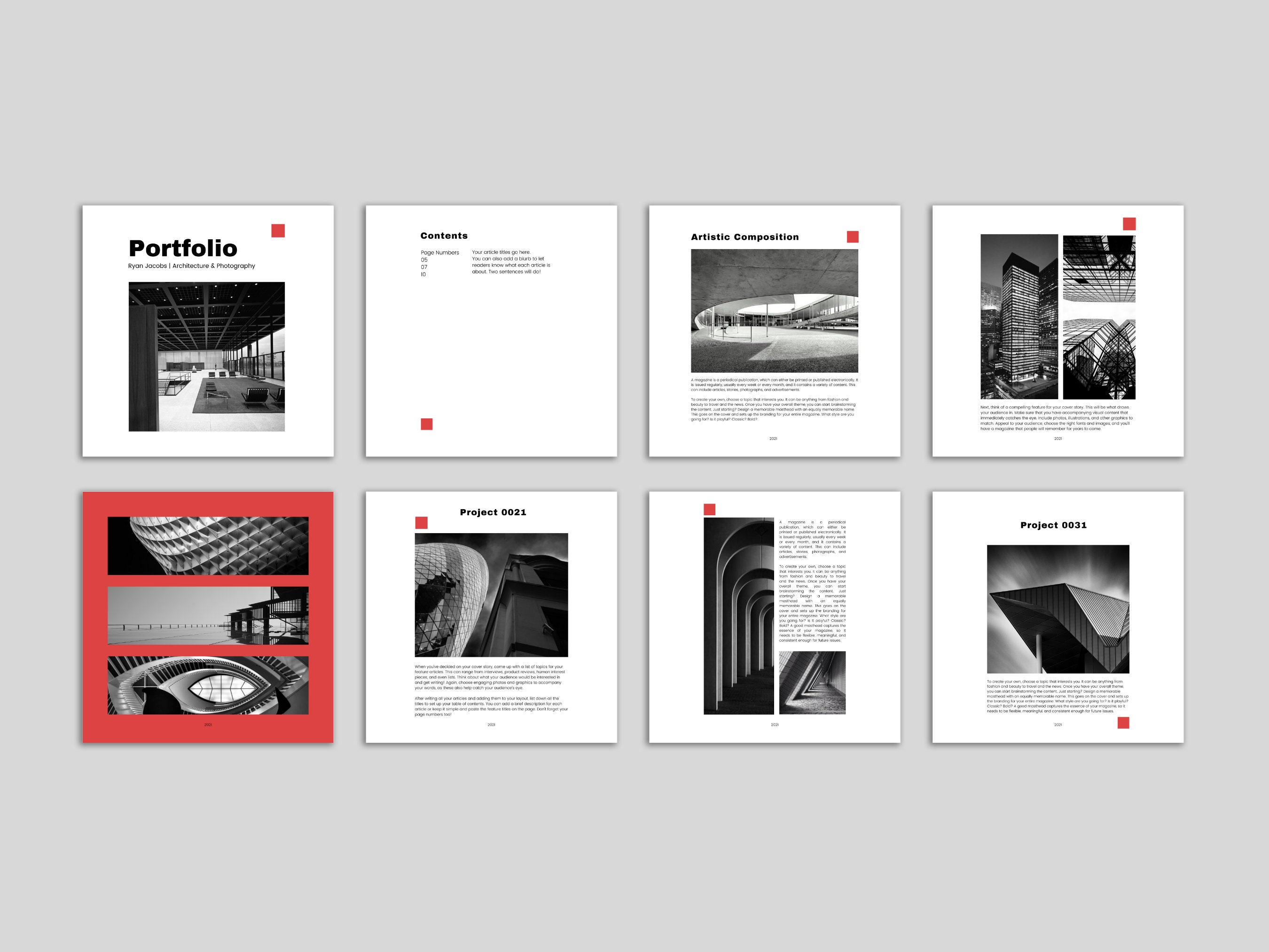Architecture Portfolio Google Slides Presentation Template | Powerpoint ...