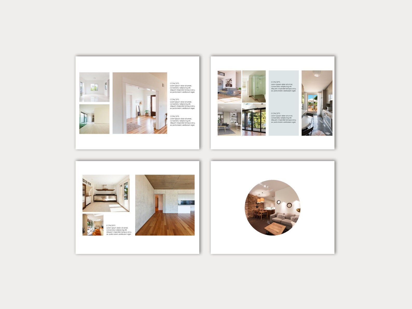 Interior Design Portfolio Presentation Template | Adobe Indesign & MS ...