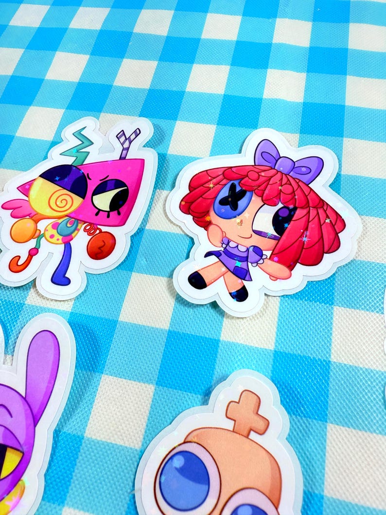 Chibi Amazing Digital Circus Individual Stickers 2.5" L Vinyl Decals ...