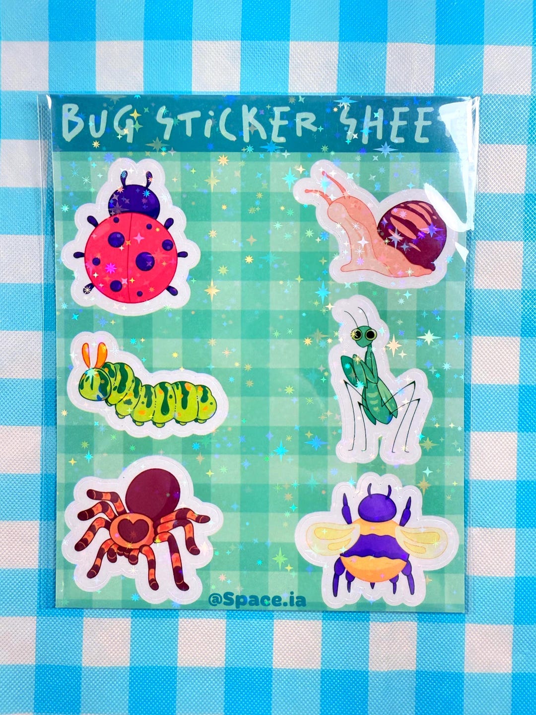 Bug Sticker Sheet 4.3"x5.4" |cute Insect Vinyl Stickers| Nature Bug ...