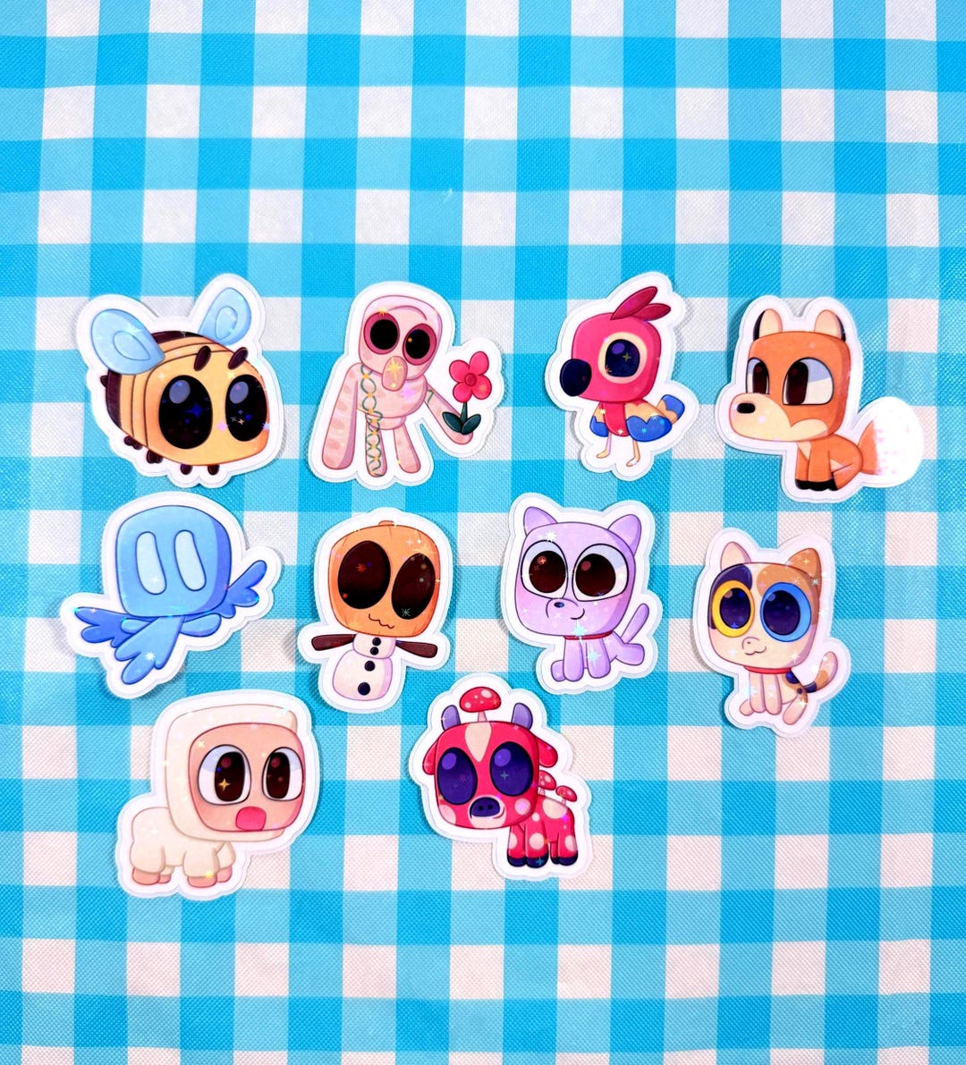 Passive Minecraft Mob Individual Sticker 2.5" | Cute Minecraft Mob ...