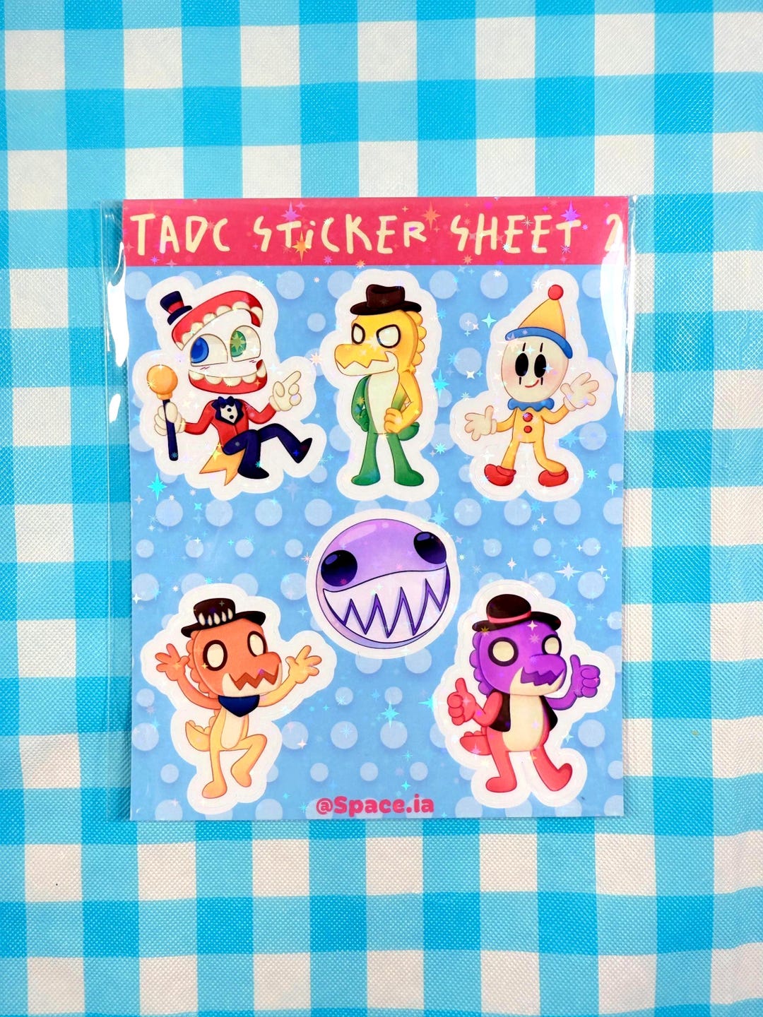 Version 2 the Amazing Digital Circus Sticker Sheet 4.3"x5.4" Vinyl ...