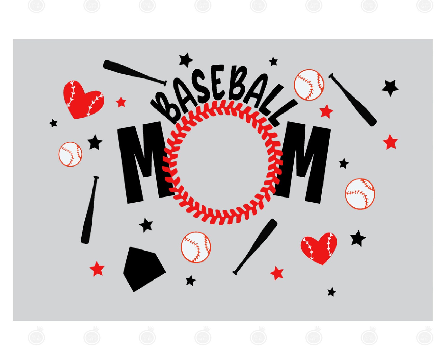 Baseball Mom Starbucks Cup Wrap - Pre-sized for 24 Oz Cold Cup - SVG ...