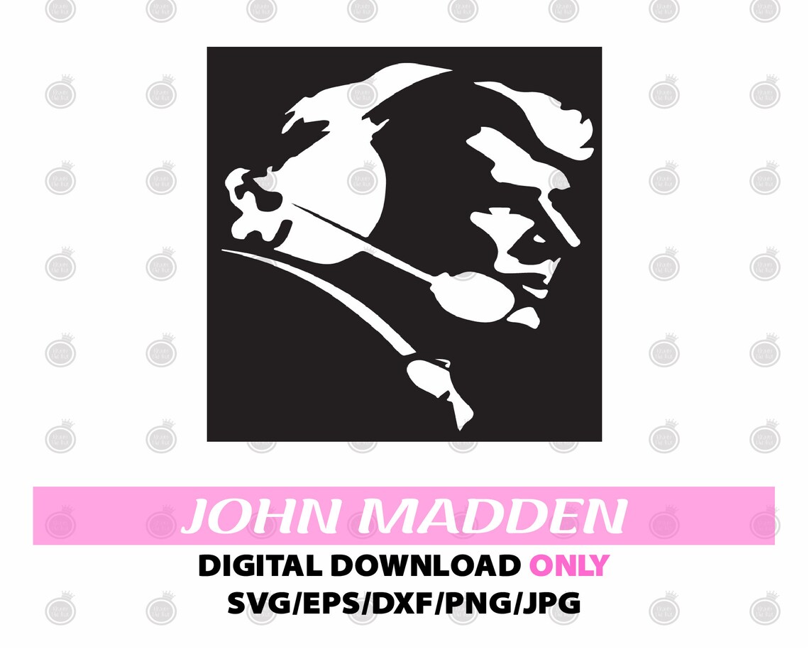 JOHN MADDEN SILHOUETTE Svg/png/dxf - Etsy