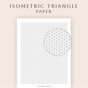 Isometric Triangle Graph Paper - Printable Pdf Digital Desk ...
