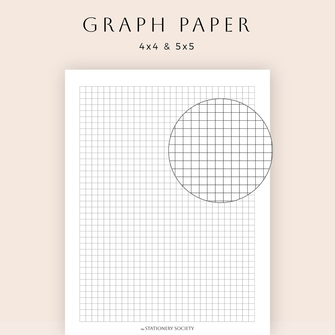 Quad Graph Paper - Printable Pdf Digital Desk Organization Tool Drawing ...