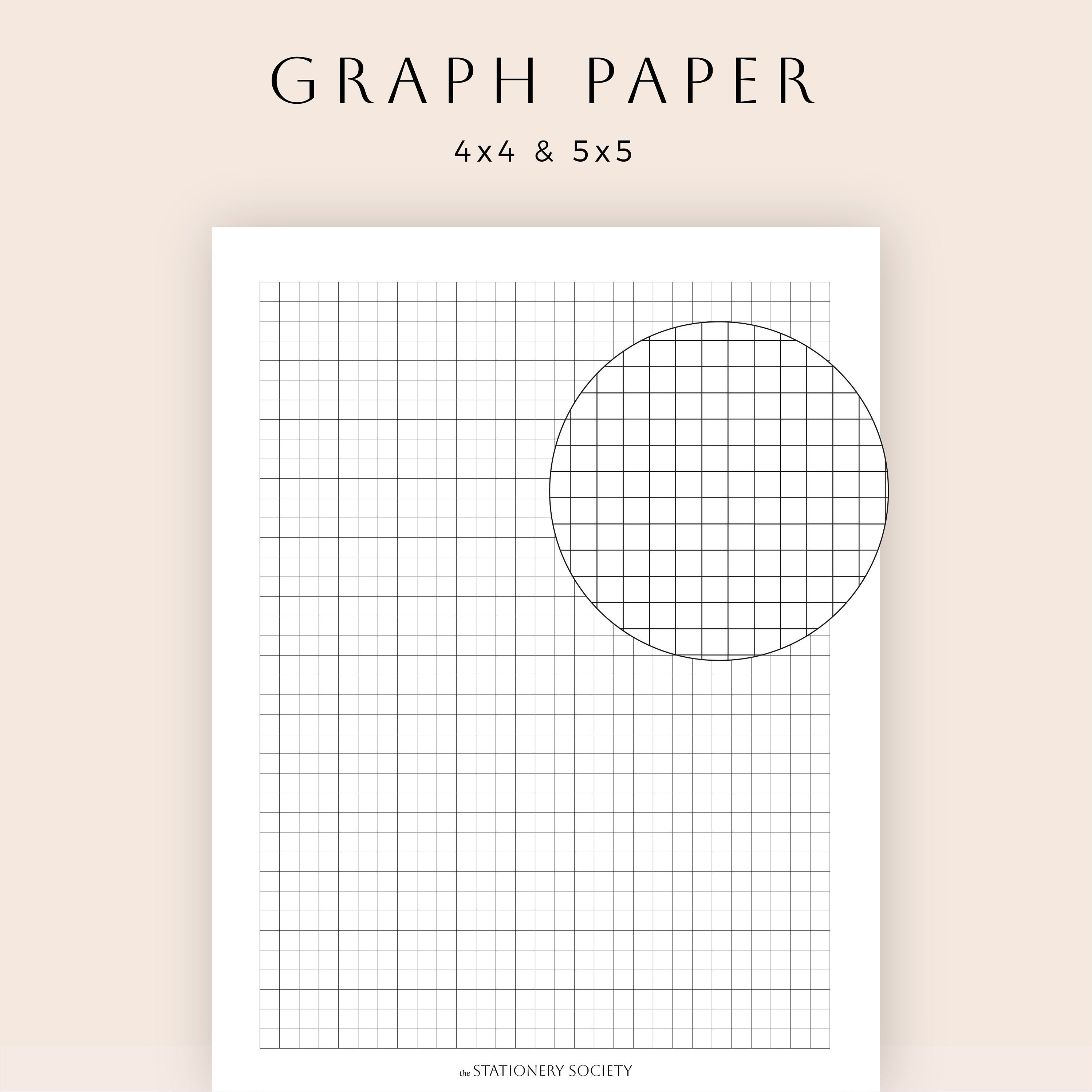 Quad Graph Paper - Printable Pdf Digital Desk Organization Tool Drawing ...